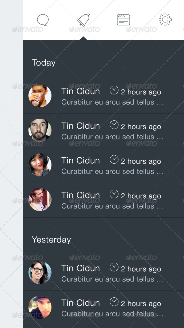 Flat UI for Mobile, Web Elements | GraphicRiver